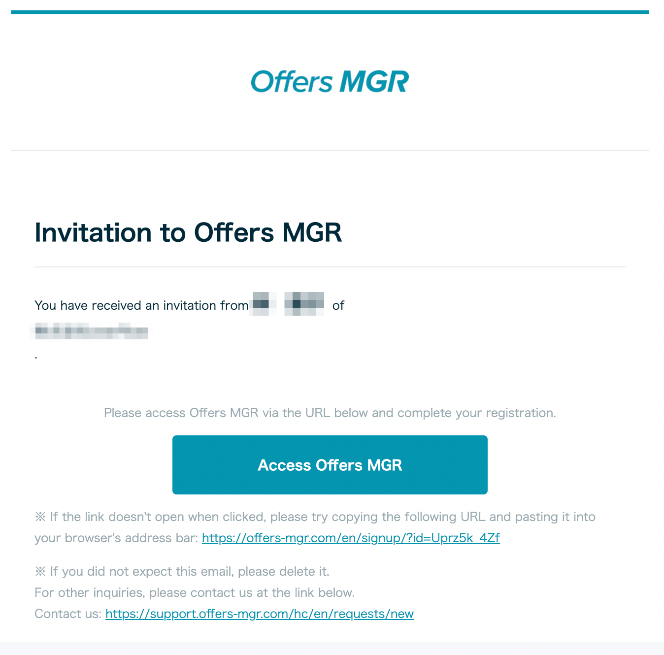 Add, edit, and delete accounts – Offers MGR